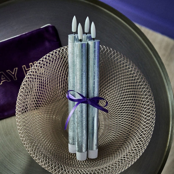 LED lyspakke på 4.stk kronelys med fjernkontroll – Abel Concept AS